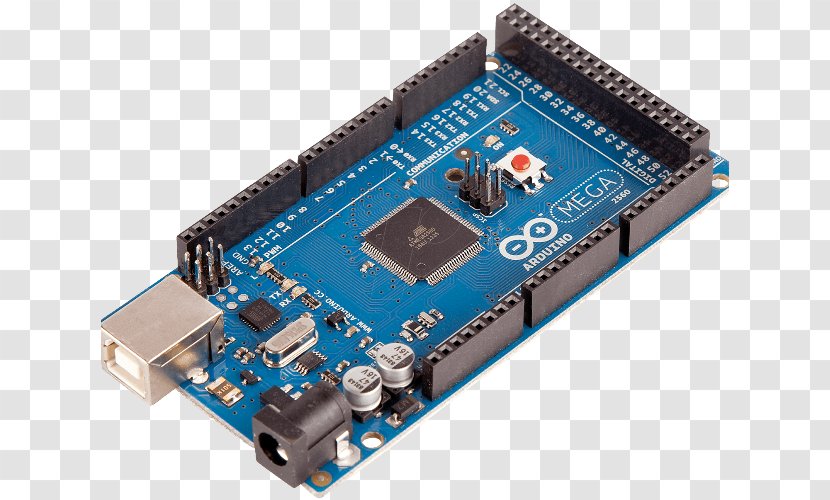 Arduino Mega Uno Electronic Circuit Input Output Avr Microcontrollers Transparent Png